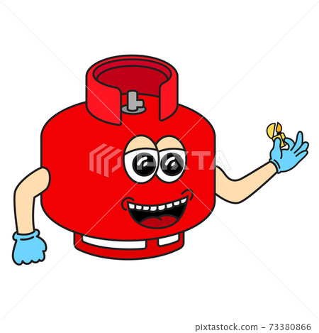 cooking gas tube cartoon - Stock Illustration [73380866] - PIXTA