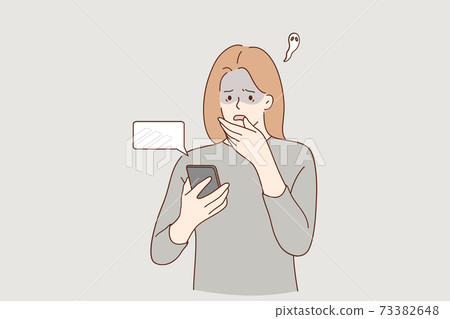 Frustration, broken phone, problems in...-插圖素材 [73382648] - PIXTA圖庫