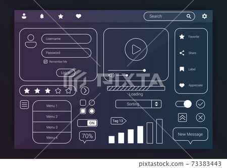 web tool kit ui-插圖素材 [73383443] - PIXTA圖庫