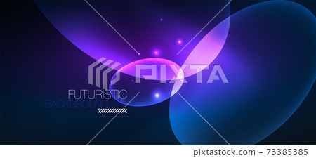 Neon ellipses abstract backgrounds. Shiny... - Stock Illustration ...