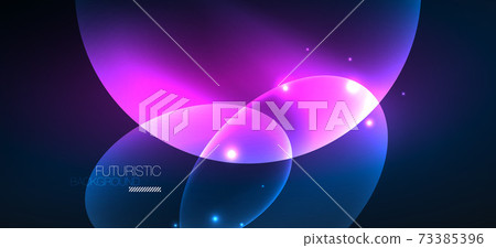 Neon ellipses abstract backgrounds. Shiny... - Stock Illustration ...