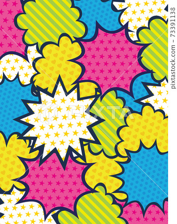 Colorful speech bubble background material - Stock Illustration ...
