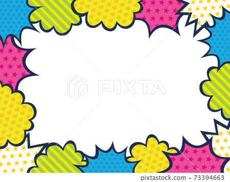 Colorful speech bubble pattern background,... - Stock Illustration ...