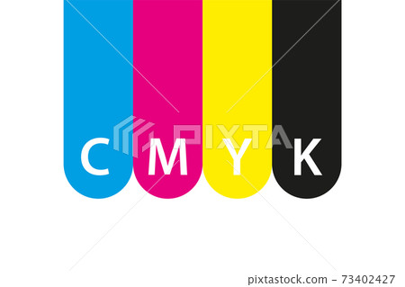 Cmyk print icon. Four circles in cmyk colors... - Stock Illustration ...