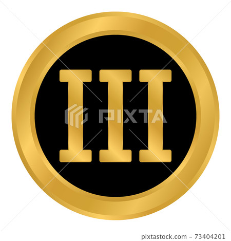 Roman numeral three. - Stock Illustration [73404201] - PIXTA