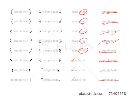 Hand-painted line, ruled line, decorative frame... - Stock Illustration ...