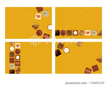 Chocolate illustration card - Stock Illustration [73405147] - PIXTA