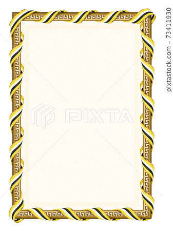 Vertical frame and border with Brunei flag - Stock Illustration ...
