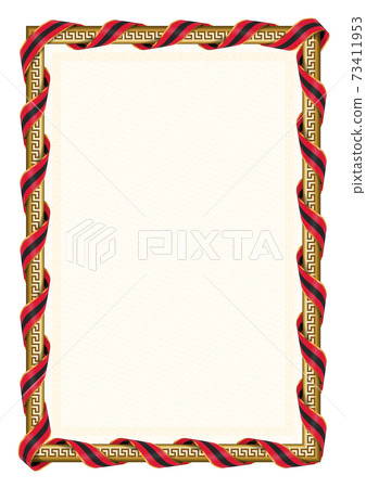 frame and border with Trinidad and Tobago flag - Stock Illustration ...