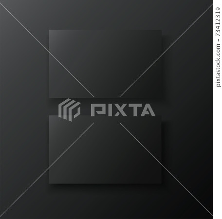 black double sided card template vector... - Stock Illustration ...