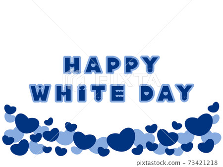 White Day White Day Heart logo and frame... - Stock Illustration ...
