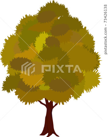 Autumn brown tree - Stock Illustration [73426138] - PIXTA