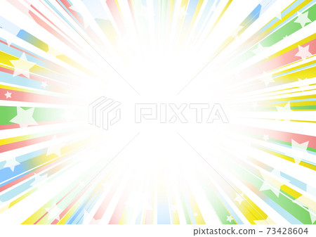 Stars popping out and colorful gradation... - Stock Illustration ...