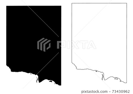 Clay County, State of South Dakota (U.S.... - Stock Illustration ...