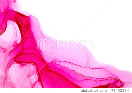 Transparent abstract pink ink artwork on white... - Stock Illustration ...