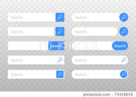 Search bar vector element design, set of search... - Stock Illustration ...