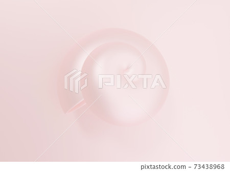 One light pink empty shell of mollusk, 3d render - Stock Illustration ...