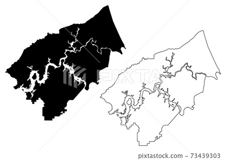 Roane County, State of Tennessee (U.S. county,... - Stock Illustration ...