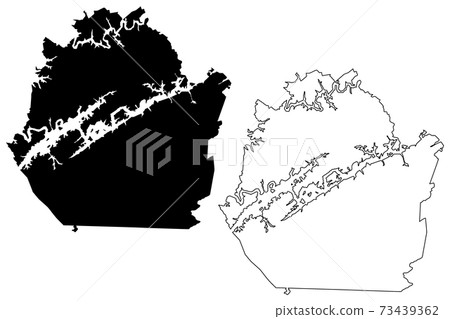 Union County, State of Tennessee (U.S. county,... - Stock Illustration ...