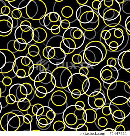 Yellow circles seamless pattern, great design... - Stock Illustration ...