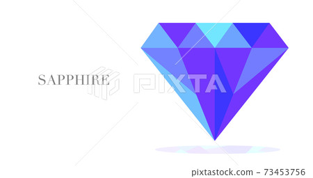 Vector illustration of sapphire icon - Stock Illustration [73453756 ...