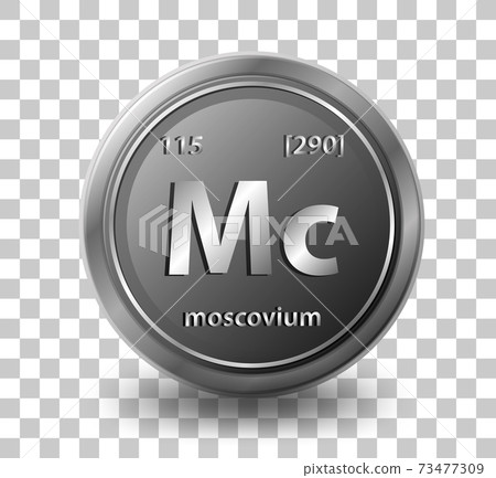 Moscovium chemical element. Chemical symbol... - Stock Illustration ...