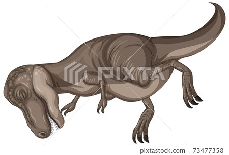 Dinosaur Carcass in cartoon style isolated on... - Stock Illustration ...