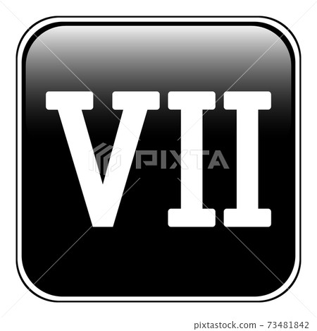 Roman numeral seven. - Stock Illustration [73481842] - PIXTA
