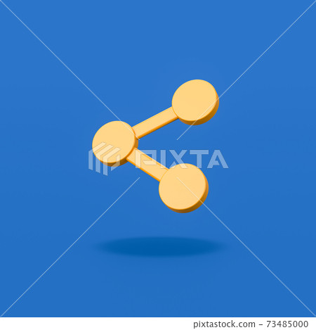Share Symbol on Blue Background - Stock Illustration [73485000] - PIXTA