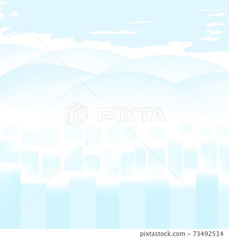 Light blue office building cityscape background... - Stock Illustration ...
