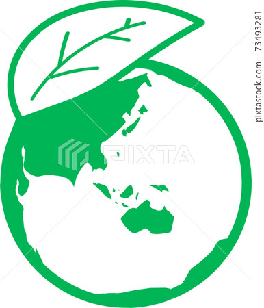 Ecology image mark of the earth - Stock Illustration [73493281] - PIXTA
