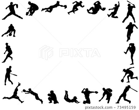 Complete baseball frame - Stock Illustration [73495159] - PIXTA