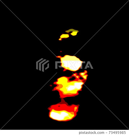 Abstract abstract light flame - Stock Illustration [73495985] - PIXTA