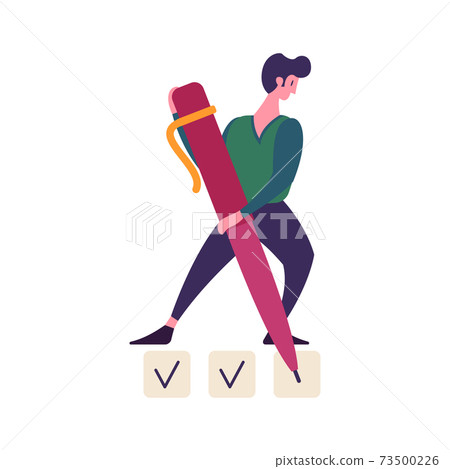 Successful Task Completion Concept - Stock Illustration [73500226] - PIXTA
