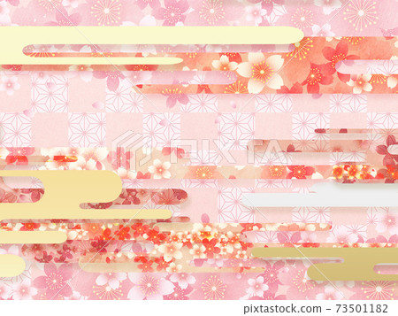 Sakura pattern background material - Stock Illustration [73501182] - PIXTA