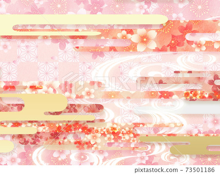 Sakura pattern background material - Stock Illustration [73501186] - PIXTA