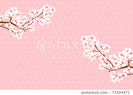 Sakura flower spring background - Stock Illustration [73504471] - PIXTA