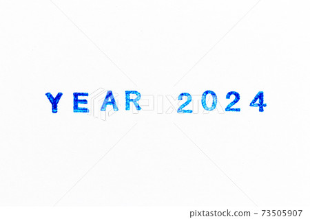 Blue color ink of rubber stamp in word year... - Stock Photo [73505907 ...