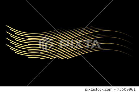 Wave gold color circle elements. Element for... - Stock Illustration ...