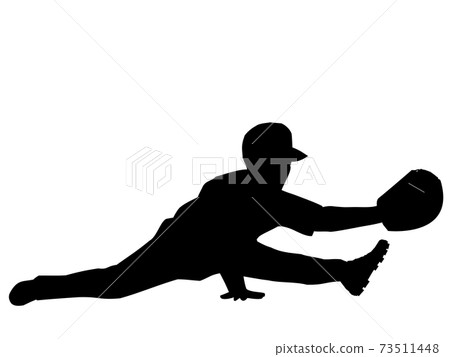 Shadow baseball first - Stock Illustration [73511448] - PIXTA