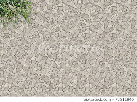 Rock stone leaf background material - Stock Illustration [73511940] - PIXTA