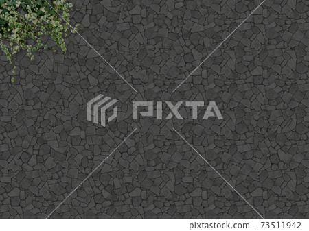 Rock stone leaf background material - Stock Illustration [73511942] - PIXTA