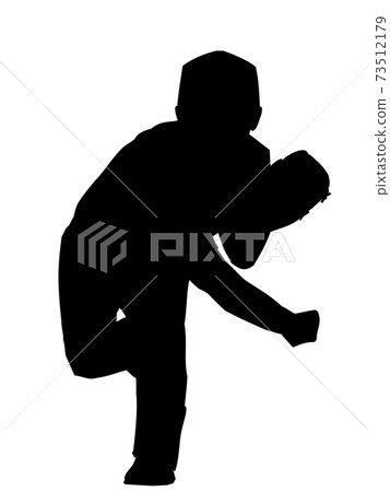 Shadow baseball pitcher ⑤ - Stock Illustration [73512179] - PIXTA