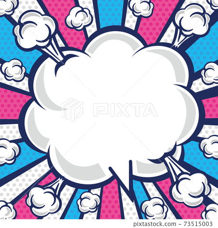 Comic art style balloon material - Stock Illustration [73515003] - PIXTA
