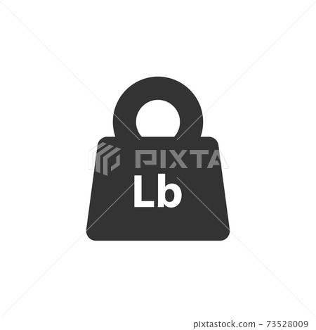 Lb, Lbs weight mass black simple flat icon-插圖素材 [73528009] - PIXTA圖庫