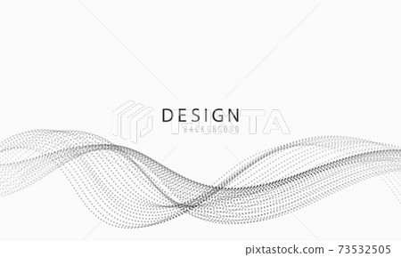 Abstract gray wave background, digital flowing... - Stock Illustration ...