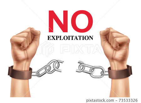 No Exploitation Design Concept - Stock Illustration [73533326] - PIXTA