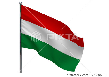 Hungary flag on pole icon - Stock Illustration [73538700] - PIXTA