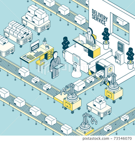 Illustration of distribution base ① - Stock Illustration [73546070] - PIXTA