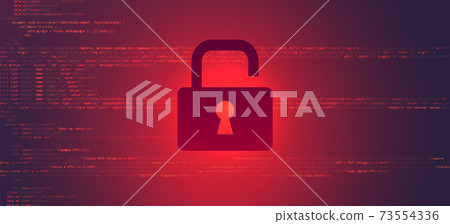 Abstract Technology Binary Code Dark Red... - Stock Illustration ...